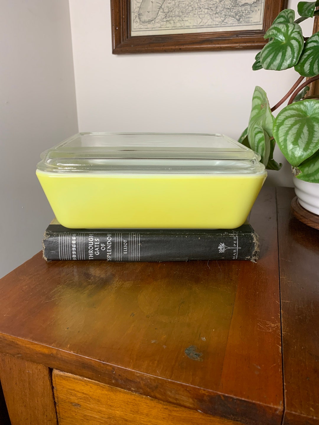 Vintage Pyrex Yellow Primary Fridgie 503-B Space Saver - Etsy