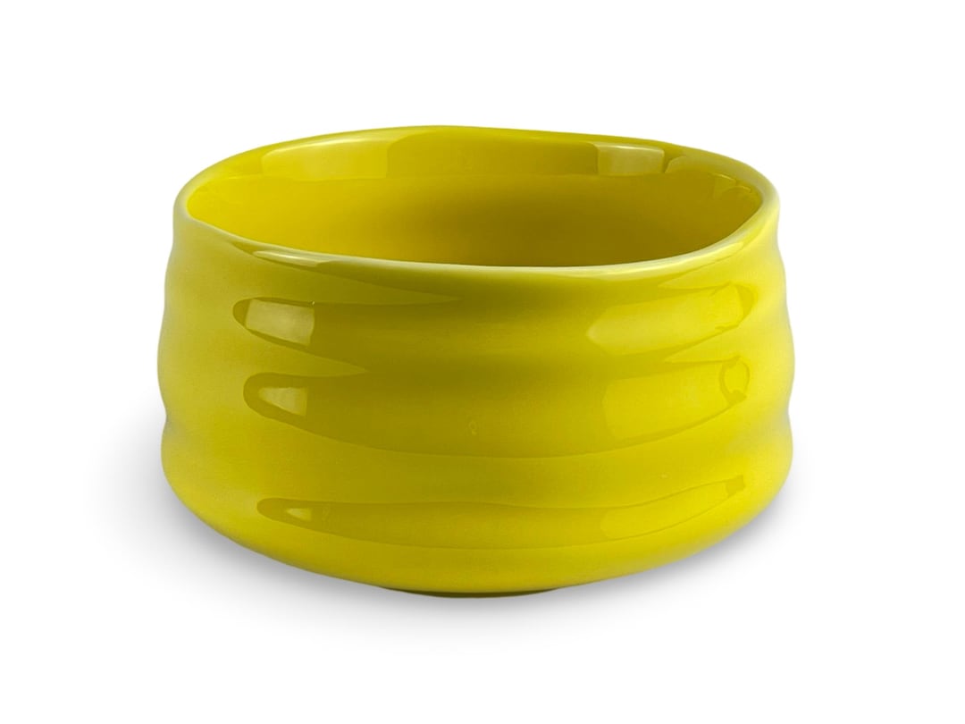 Japanese Taiyo Yellow Matcha Chawan Tea Bowl - Shizen Cha - Etsy
