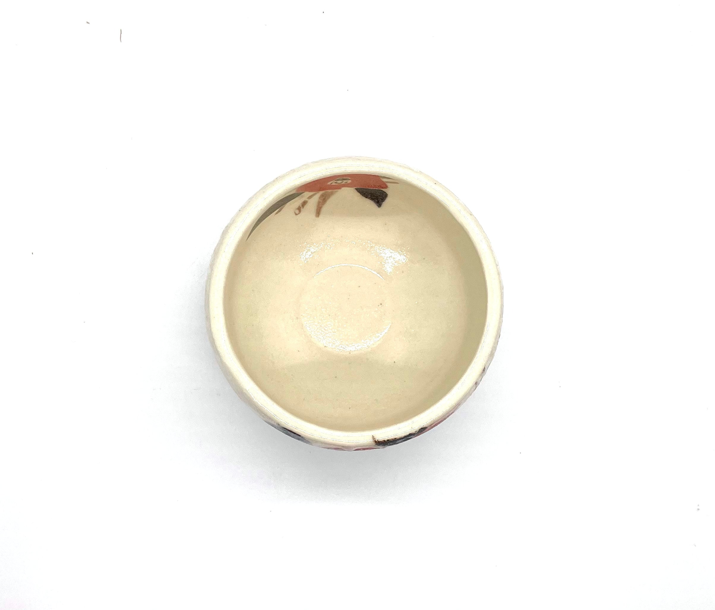 Japanese Handcrafted Tsubaki Hana Beige Mini Matcha Chawan Tea - Etsy