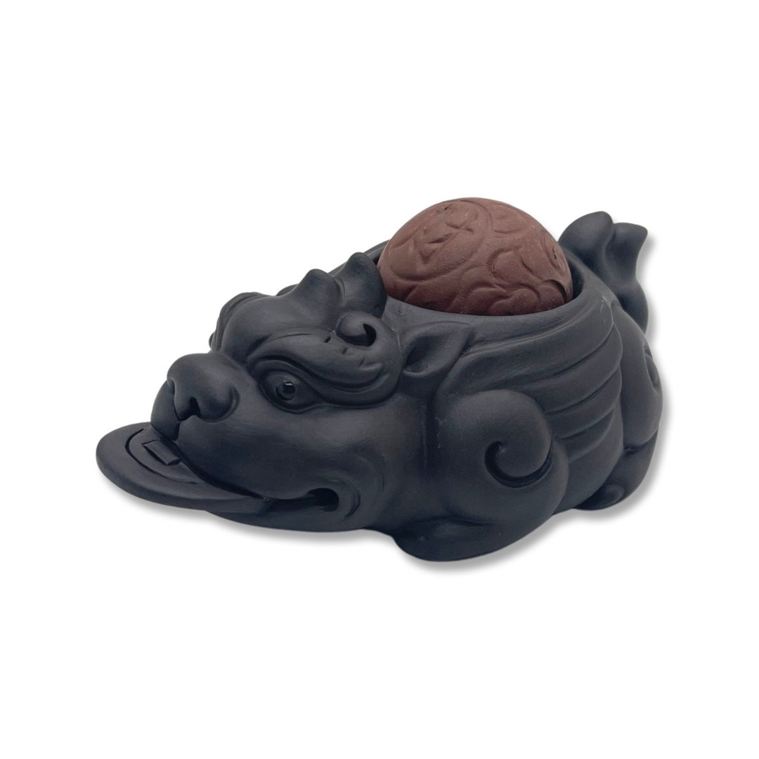 Japanese Purple Clay Dragon Toad Tea Pet - Shizen Cha - Etsy