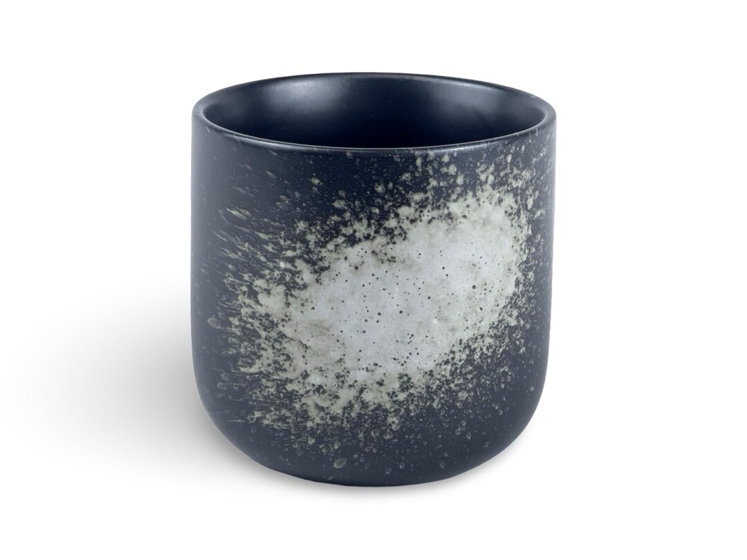 Japanese Obsidian Frost Okii Yunomi Tea Cup - Shizen Cha - Etsy