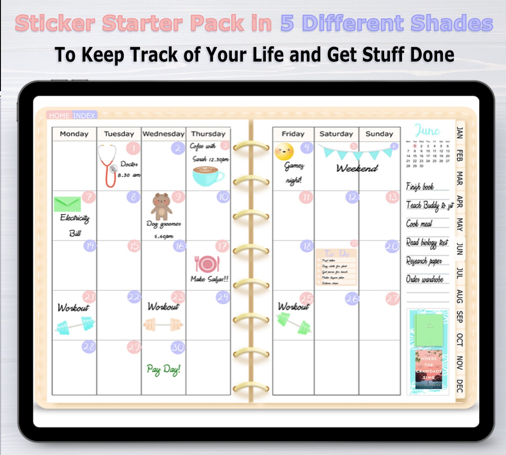 600+ Digital Planner Stickers | Pre-cropped PNG Transparent Digital ...