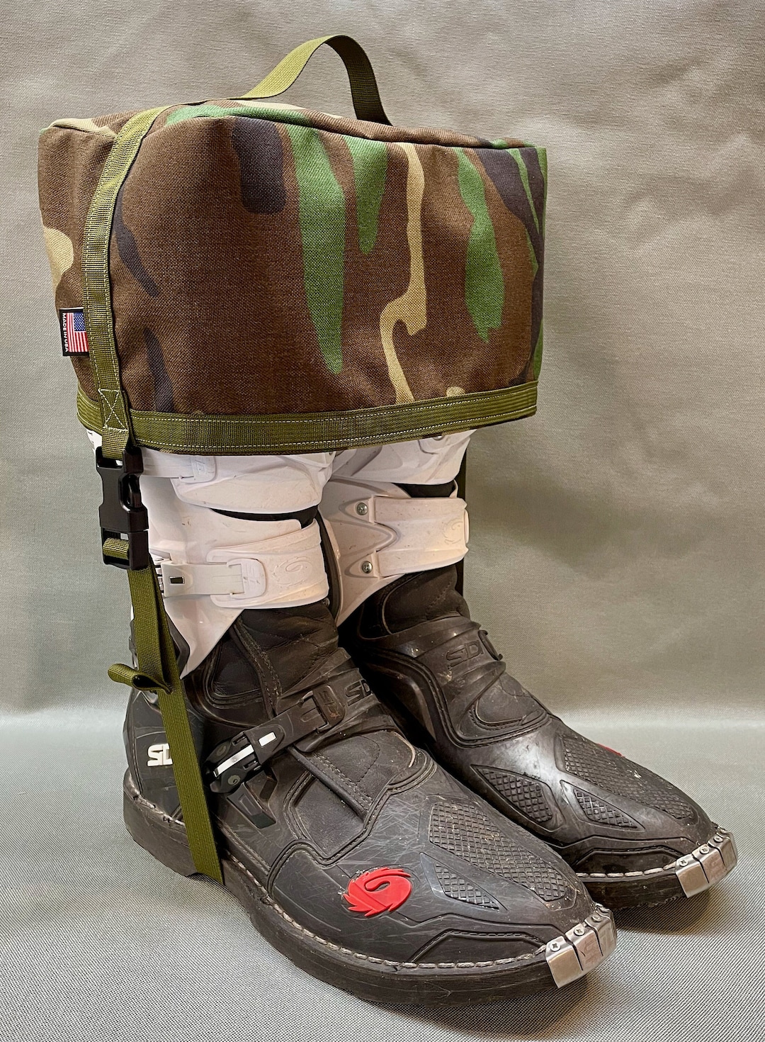 BDU Camouflage Pattern, Motocross Boot Carrier, the Bootgrabber - Etsy