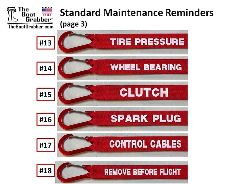 Standard Maintenance Reminders - Etsy