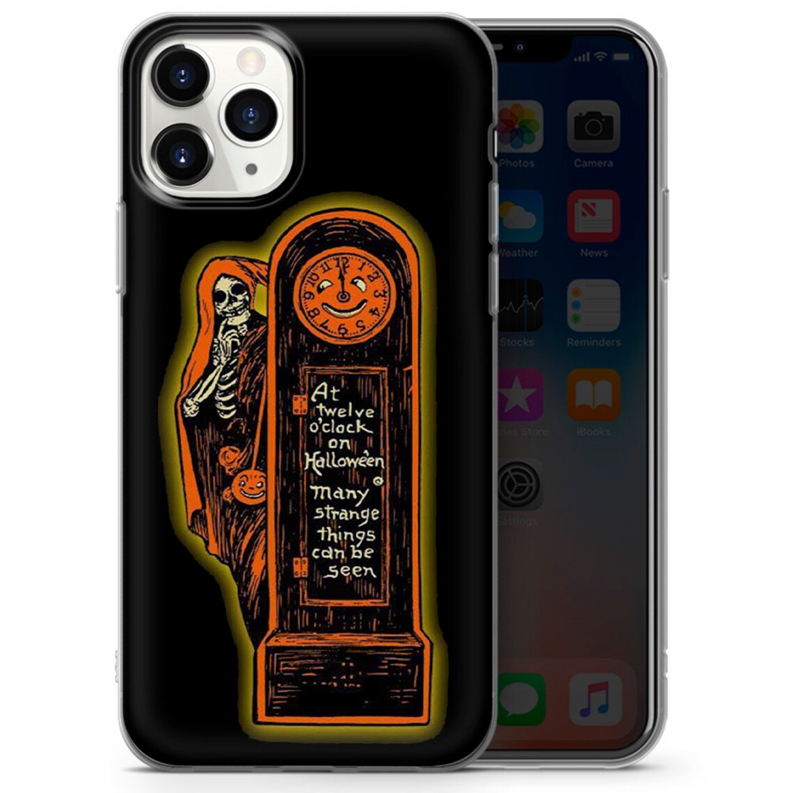 Vintage Halloween Theme Funny Cute and Scary/horror Phone - Etsy