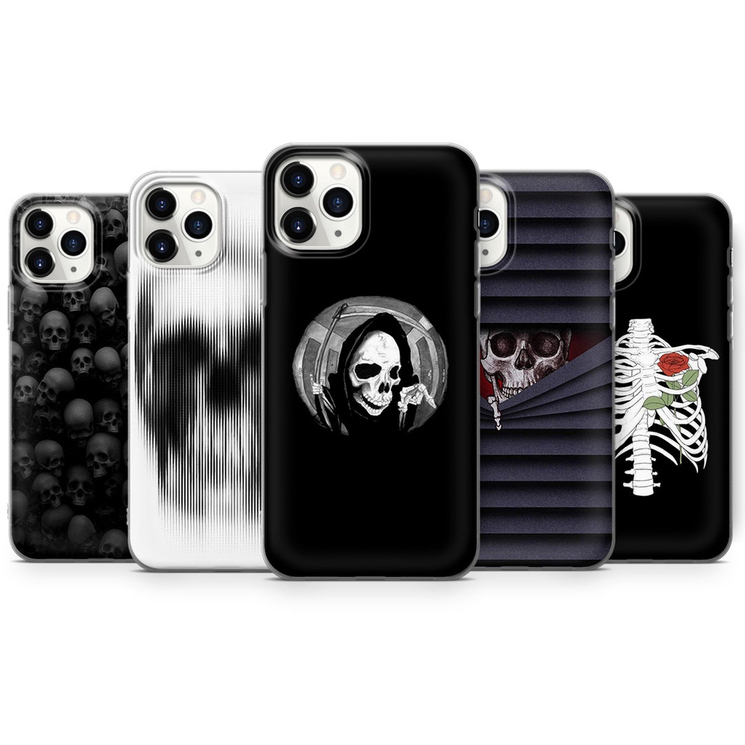 Skull Skeleton Death Phone Case Cover for iPhone Samsung & - Etsy