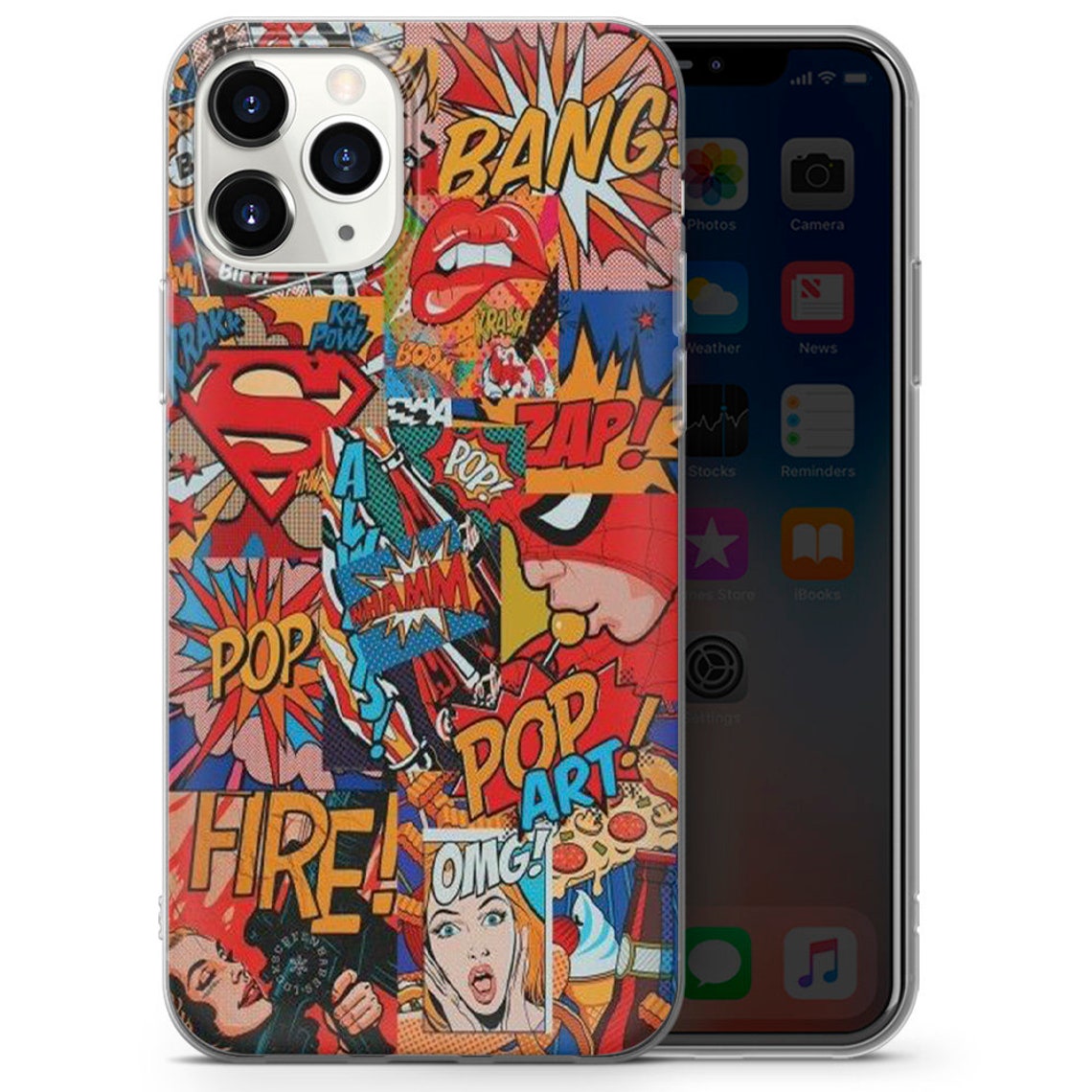 Pop Art and Comic Style Phone Case Cover Funny for Iphone - Etsy