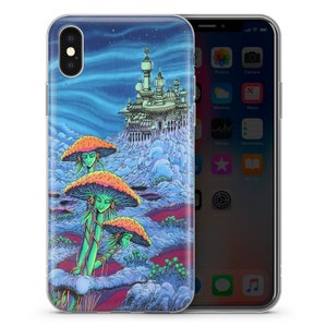 Psychedelic Stoner Trippy Mushrooms in Art Phone Case Cover - Etsy
