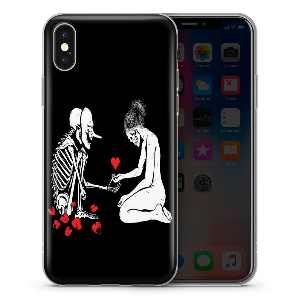 Skull/skeleton Dark/romantic Love and Death Phone Case - Etsy
