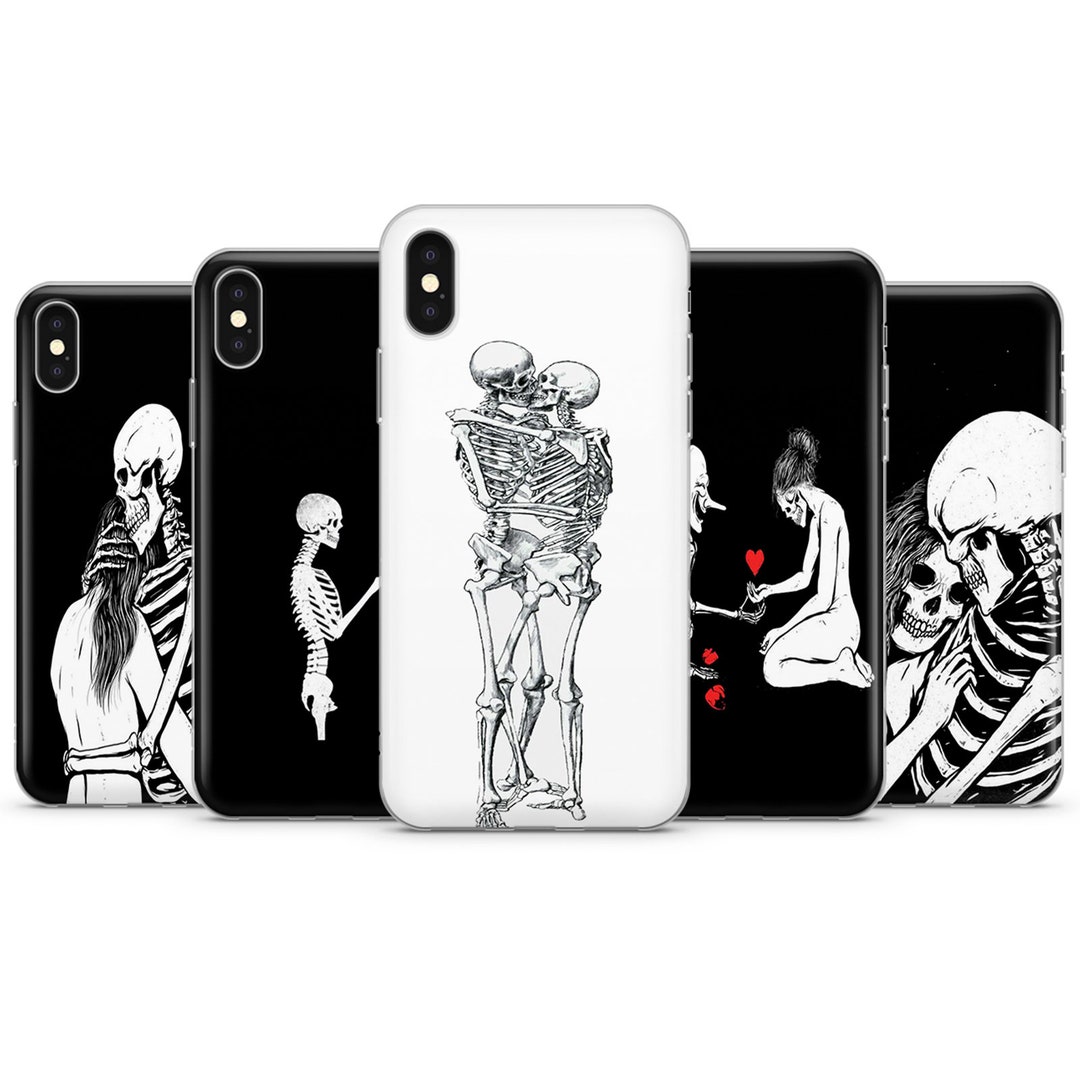 Skull/skeleton Dark/romantic Love and Death Phone Case - Etsy