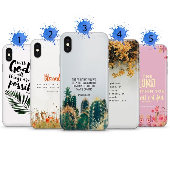 Bible Verses Christianity Phone Case Cover for Iphone - Etsy