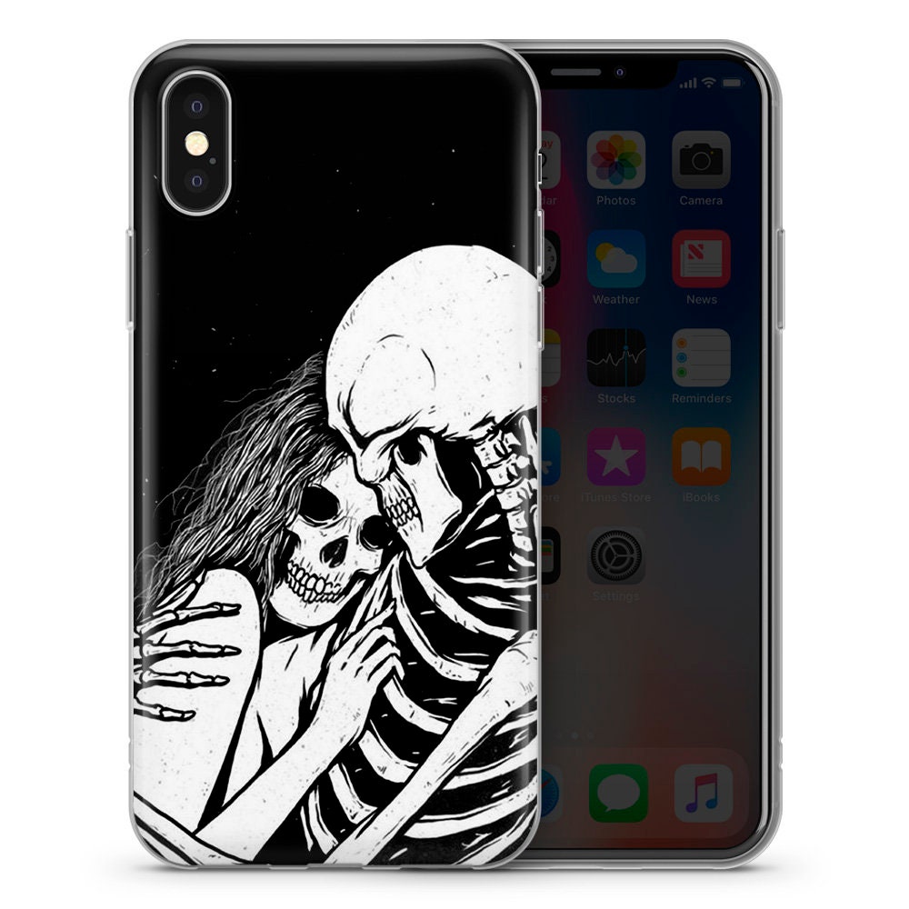 Skull/skeleton Dark/romantic Love and Death Phone Case - Etsy