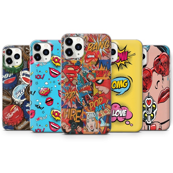 Pop Art and Comic Style Phone Case Cover Funny for Iphone - Etsy