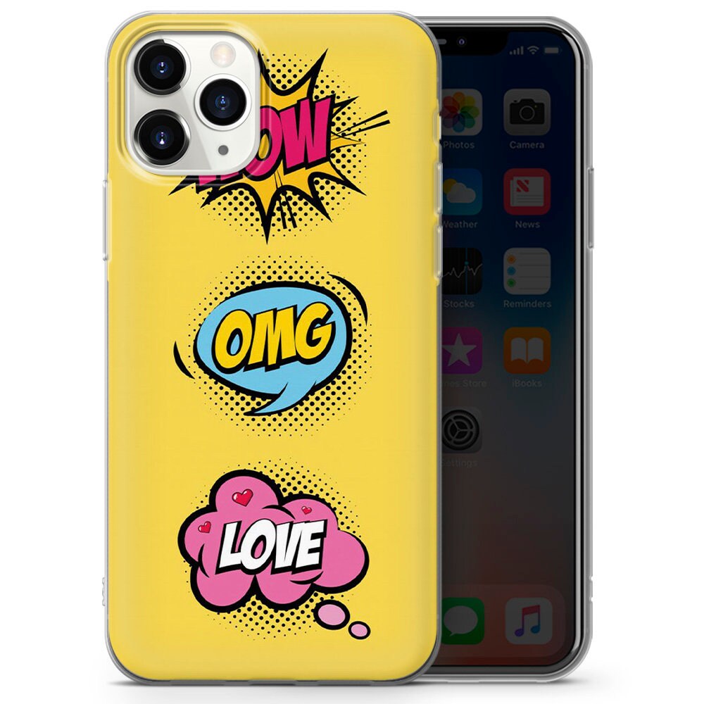 Pop art and comic style Phone case cover funny for iPhone | Etsy