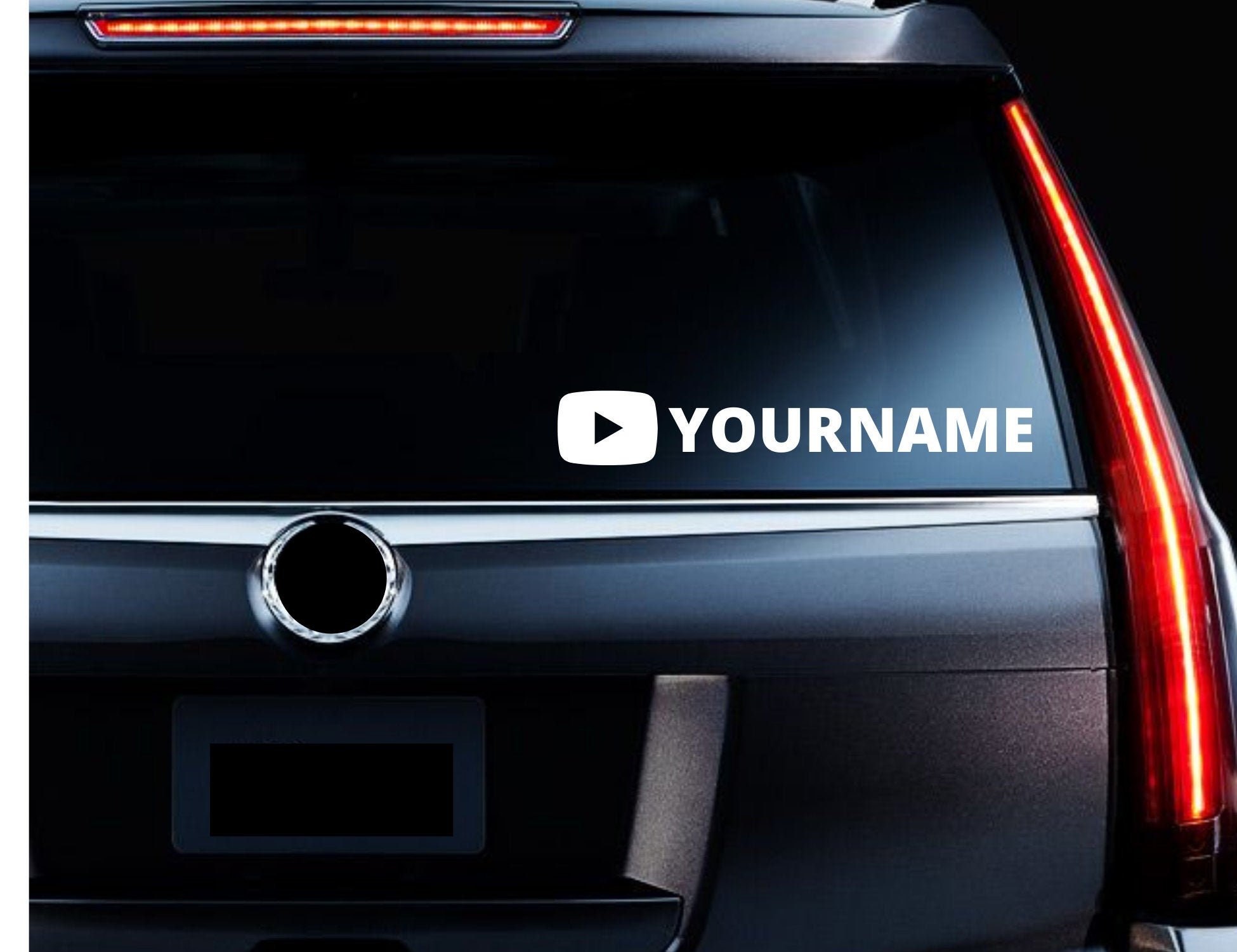 Custom YouTube Channel Name Vinyl Decal Personalized YouTube | Etsy