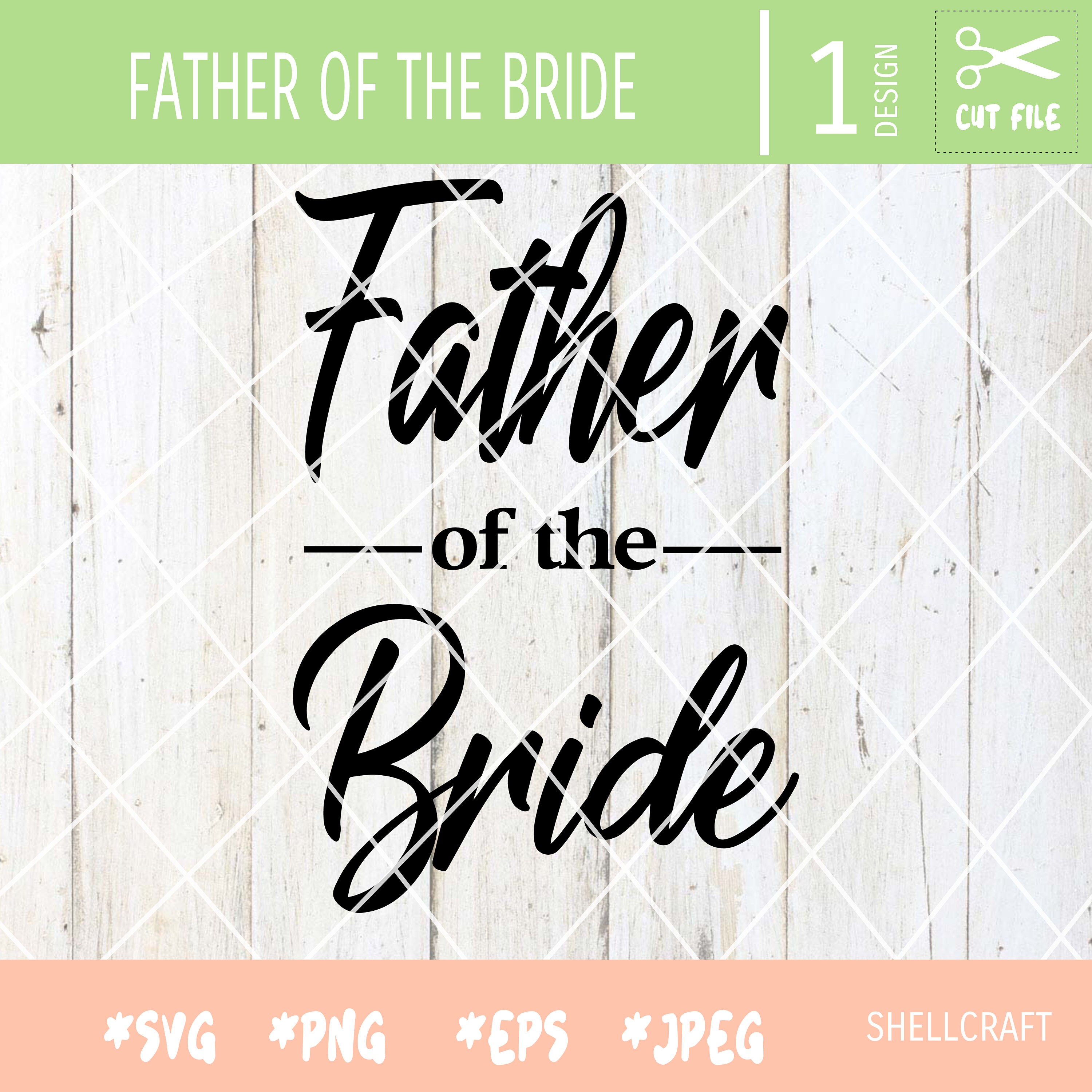 Father of the Bride SVG Clip Art Download in Format PNG JPEG - Etsy