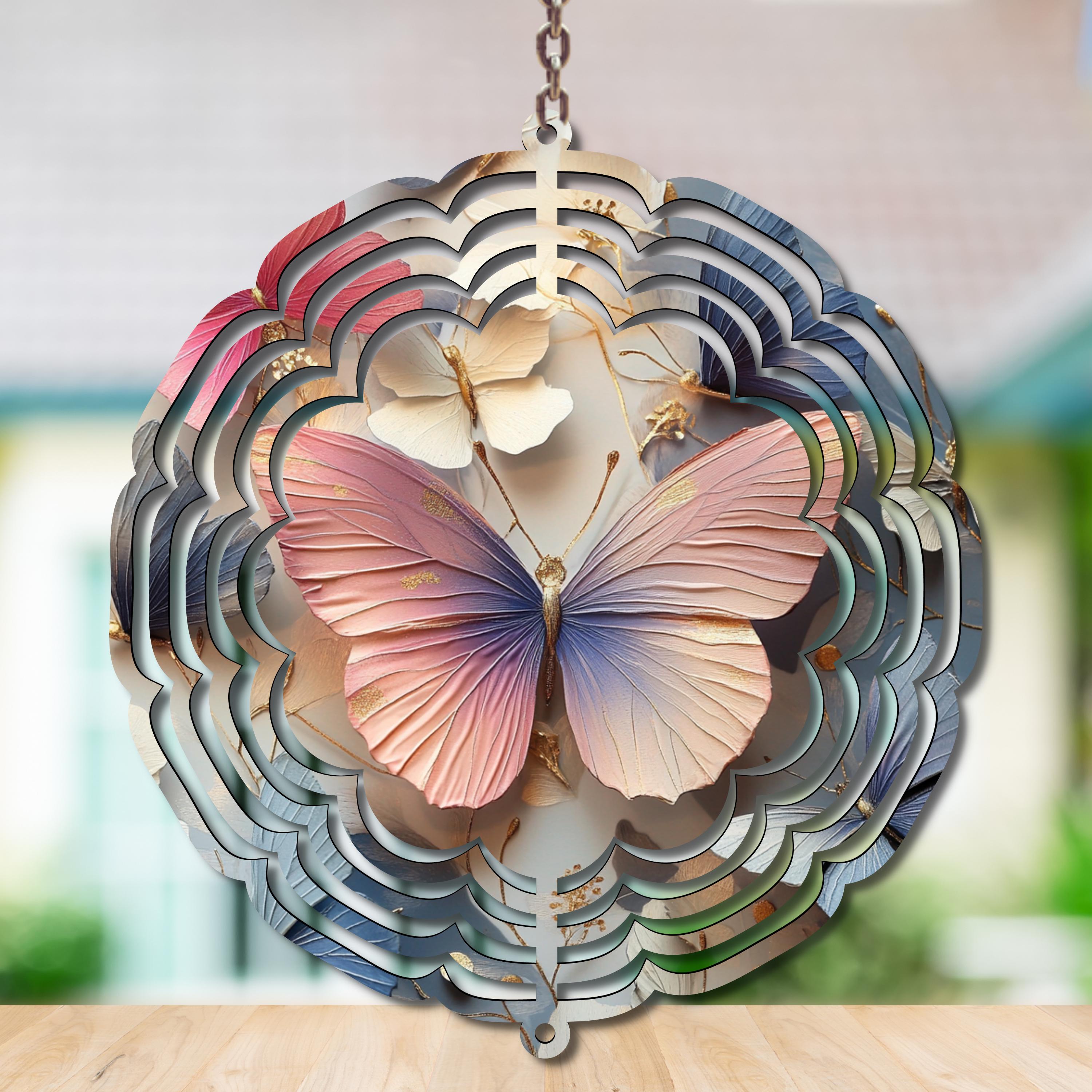 Butterfly Wind Spinner PNG - Elegant & Colorful Butterfly Design ...