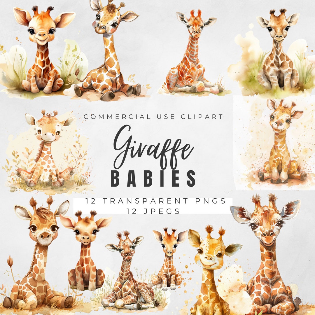 Adorable Baby Giraffes Clipart Cute Giraffe Designs for Kids' Projects ...