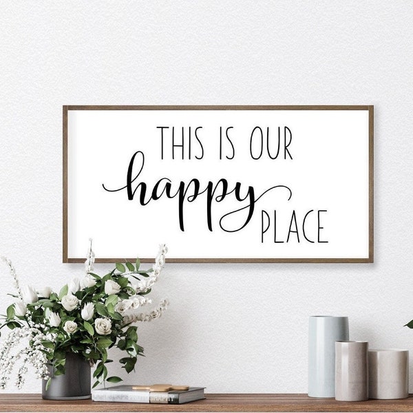 Happy Place Signs - Etsy