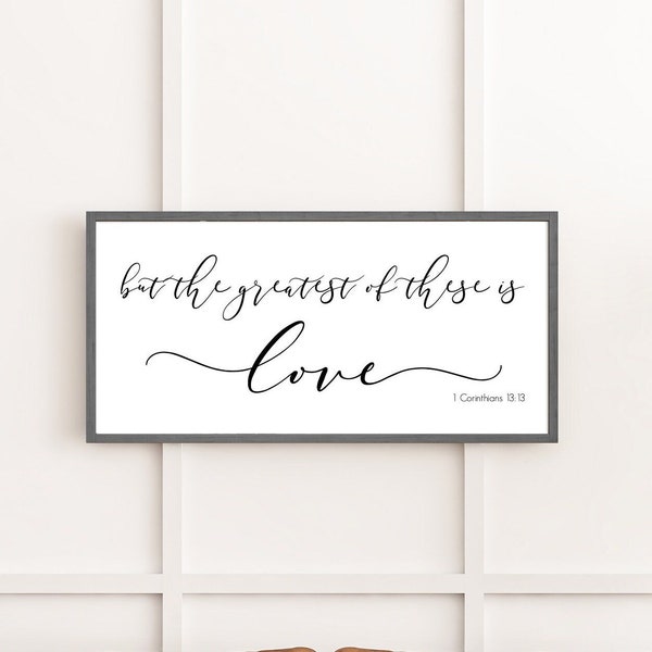 The Greatest is Love - Etsy
