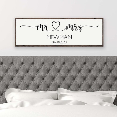 Bedroom Wall Decor Over The Bed Master Bedroom Wall Decor Etsy
