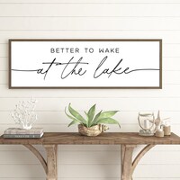 Personalized Lake Art | on Lake Time Sign Custom Lake Art | Lake Print ...