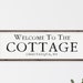 Personalized Welcome to the Cottage Sign Custom Wood Sign - Etsy