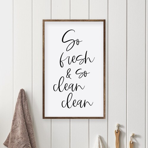 Farmhouse Bathroom Decor Fresh Soap and Water Bathroom Sign - Etsy