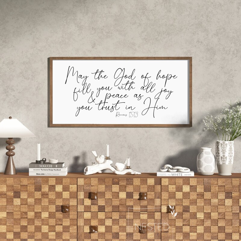 Bible Verse Wall Art Framed - Etsy