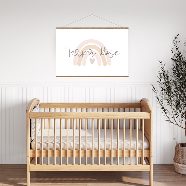 Rainbow Name Sign - Etsy