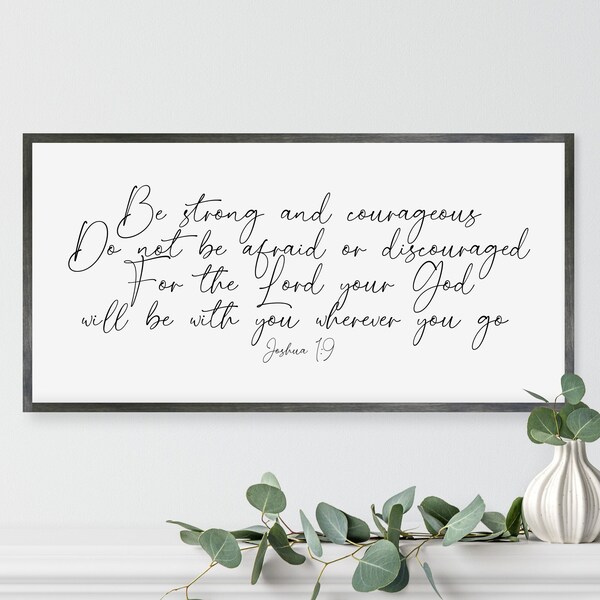 Joshua 1 9 - Etsy