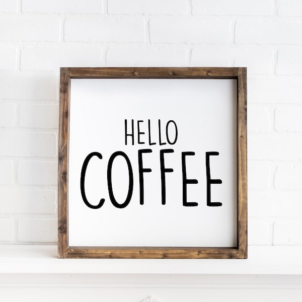 Hello Coffee - Etsy