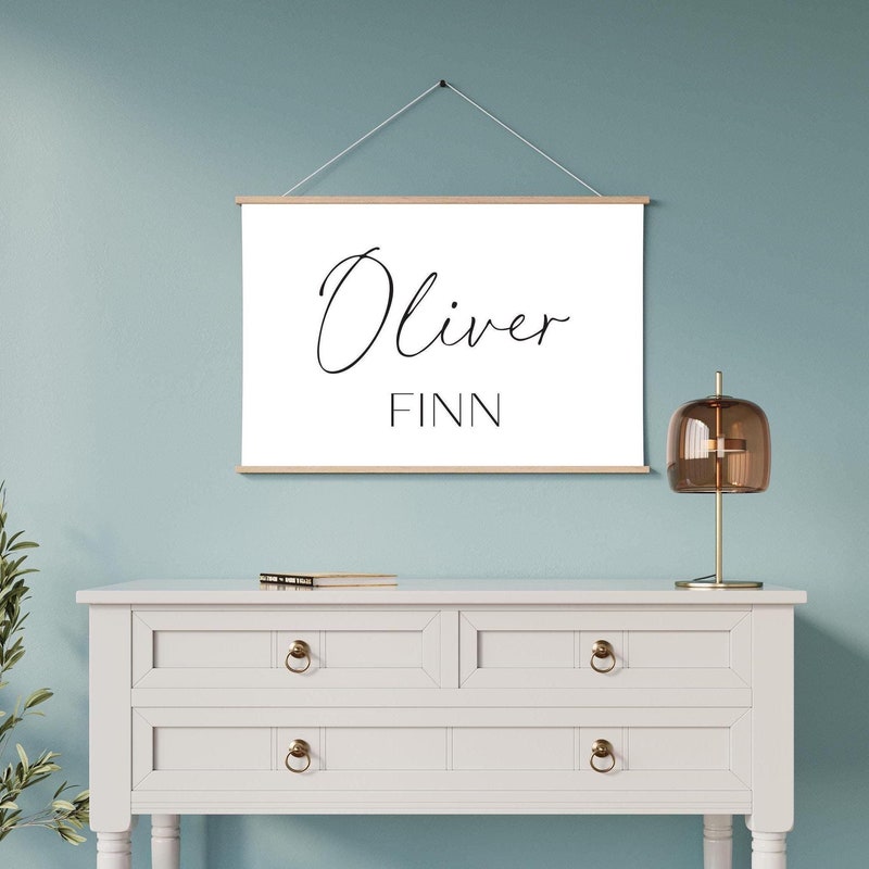 Baby Name Canvas - Etsy