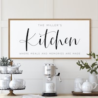 Kitchen Sign Custom | Kitchen Wall Art | Kitchen Family Sign ...