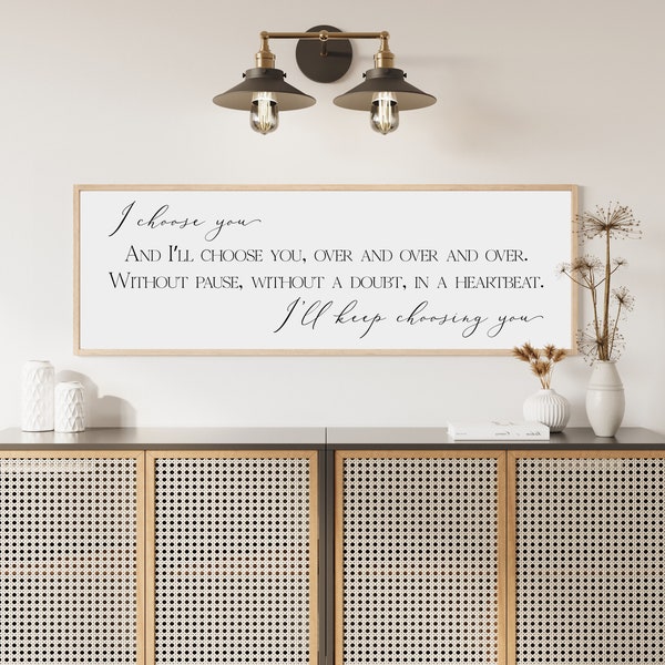 I Choose You Sign - Etsy