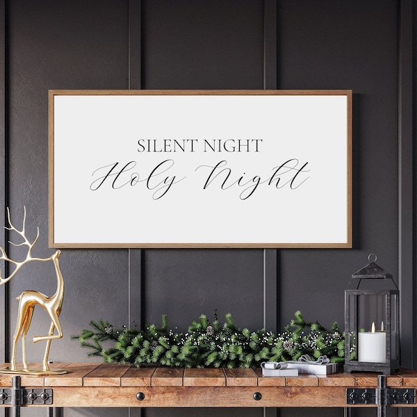 Silent Night Sign - Etsy