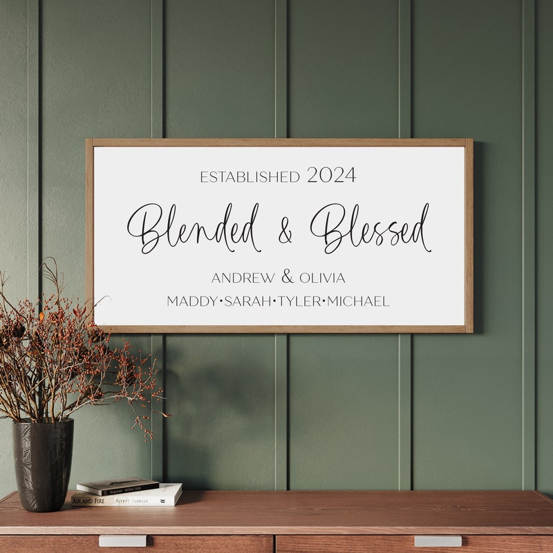 Blended Family Sign - Etsy