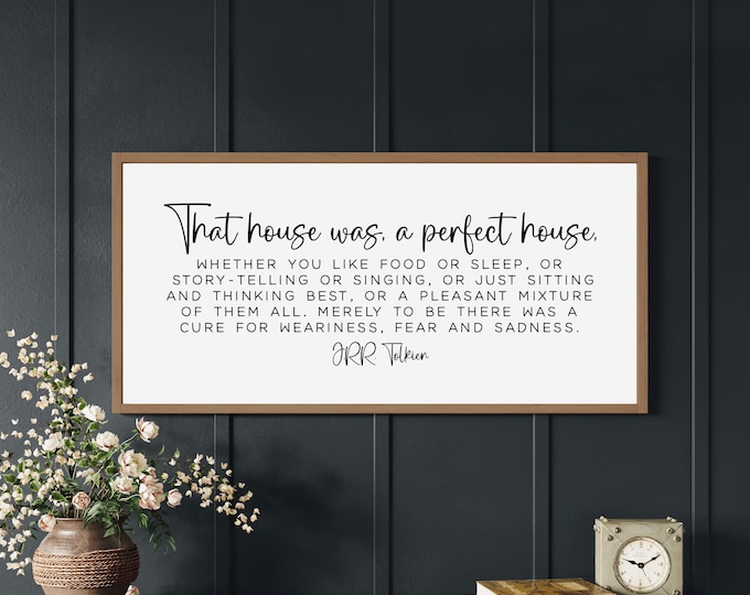 That House Was A Perfect House Handcrafted Farmhouse Sign - Etsy