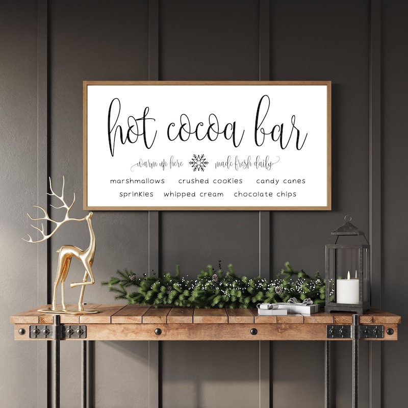 Hot Cocoa Sign - Etsy