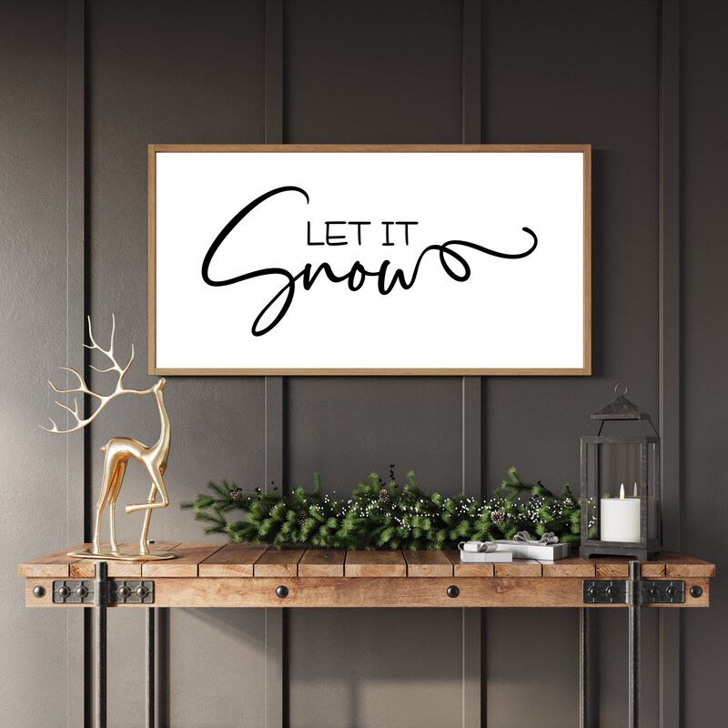 Let It Snow Sign - Etsy