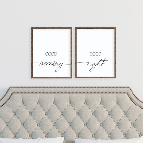Above Bed Signs Set of 2 - Etsy