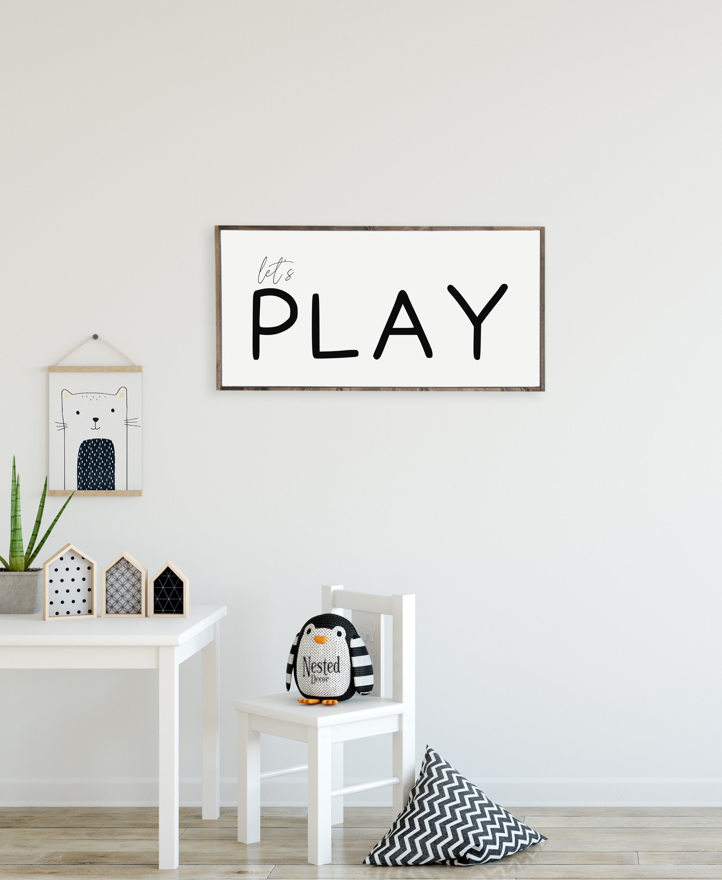 Let's Play Sign Kids Room Decor Playroom Sign Nursery - Etsy UK
