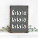 Christmas Signs, Falalala Sign, Wooden Christmas Signs, Christmas Wall ...