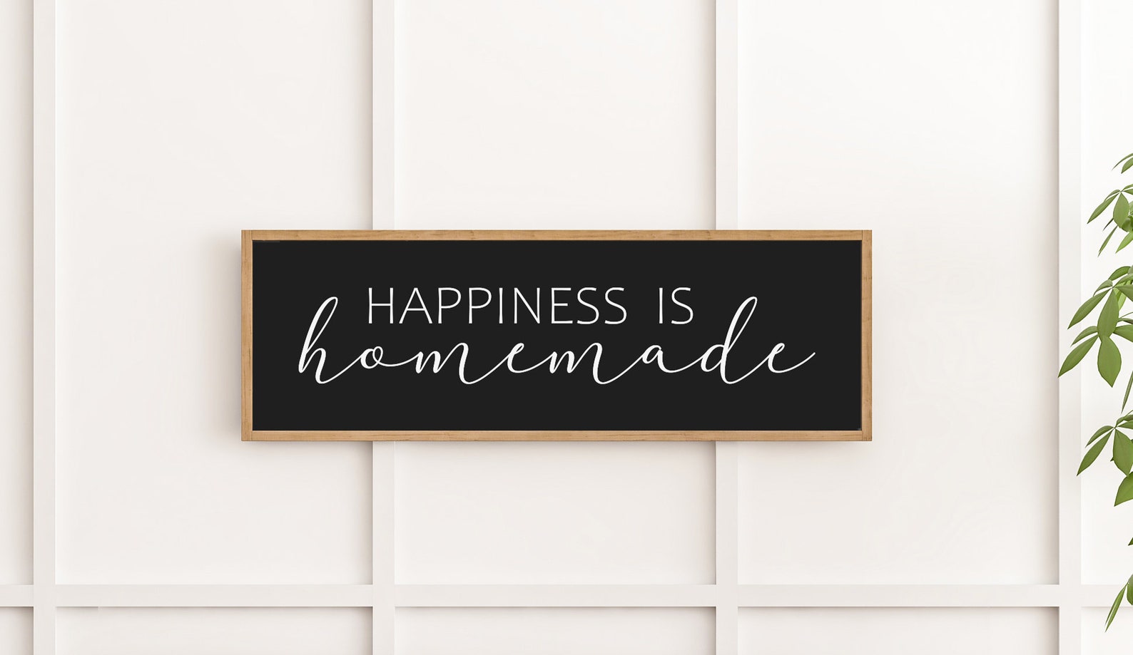 Happiness is Homemade Wood Sign Farmhouse Kitchen Kitchen Wall Art ...