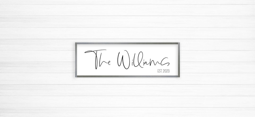 Personalized Last Name Sign, Family Name Sign, Custom Last Name Sign ...