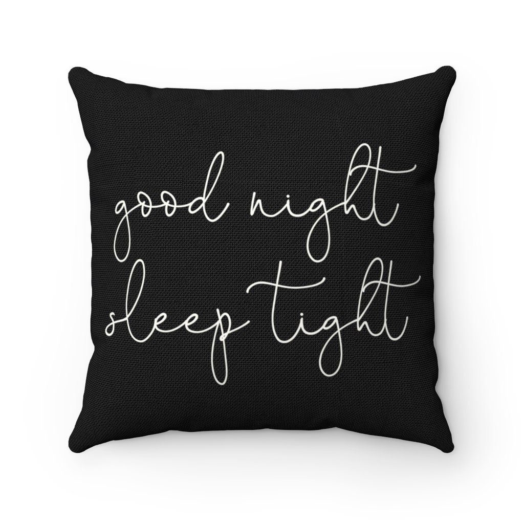 Good Night Sleep Tight Pillow: Kids Room Decor - Etsy