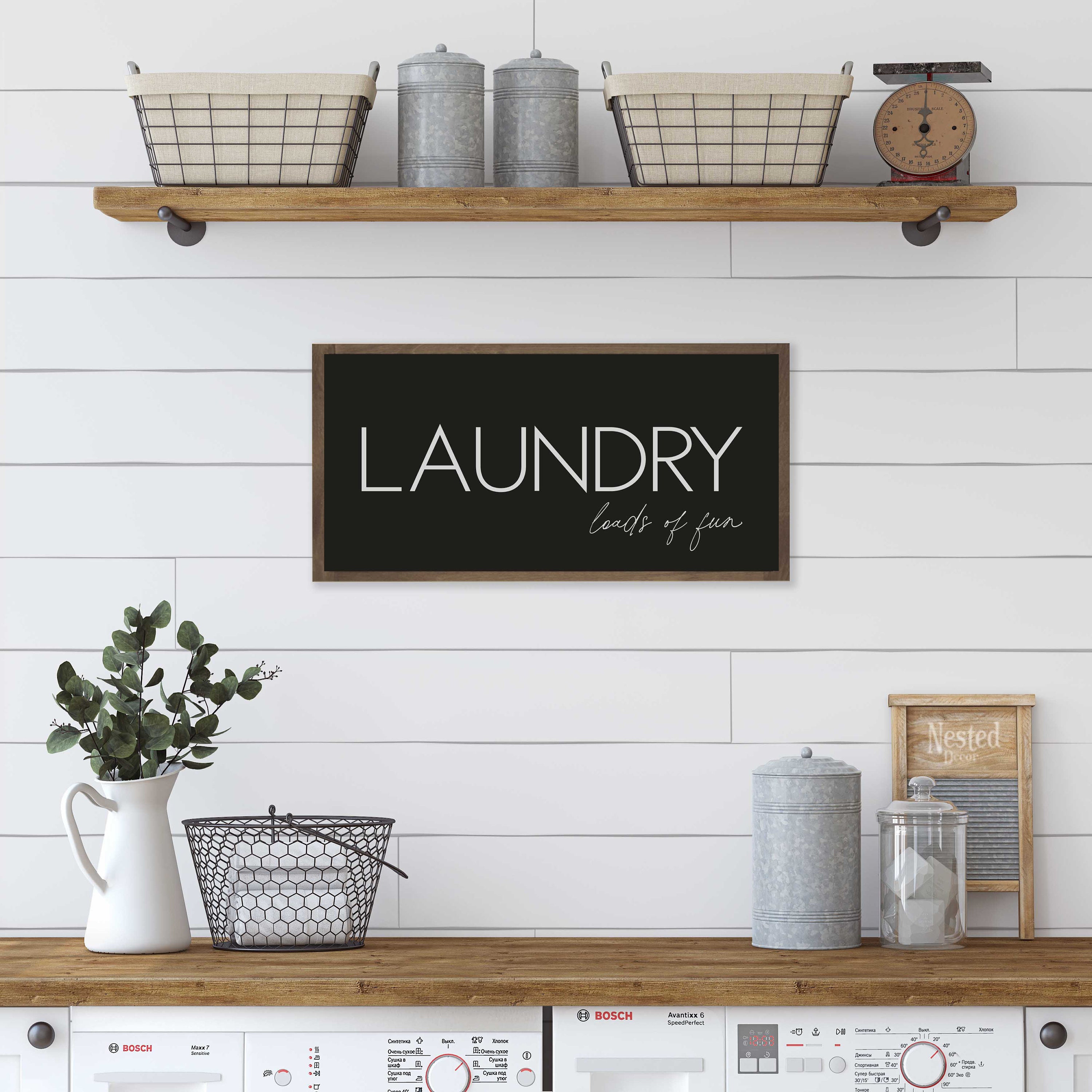 Laundry Sign Laundry Room Decor Wood Signs Farmhouse Decor - Etsy