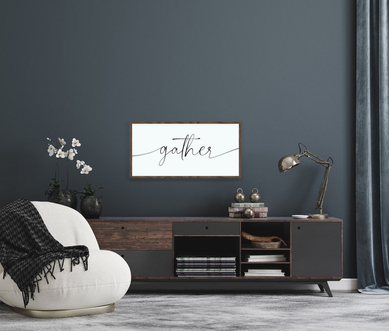 Gather Sign Dining Room Wall Decor Wood Signs Gather Wall - Etsy