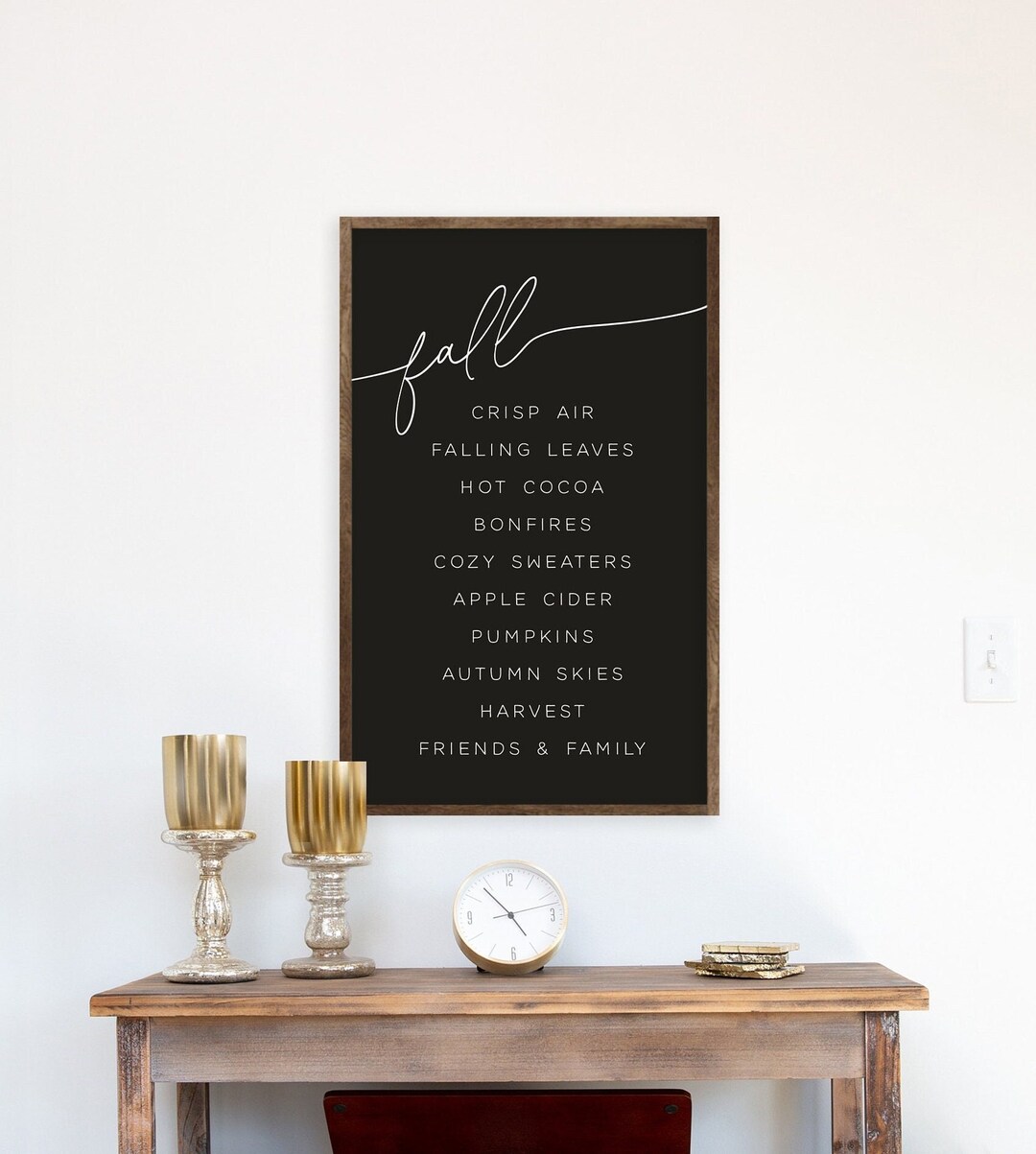 Fall Wood Signs, Autumn Decor, Fall Wall Art, Fall Family Sign ...