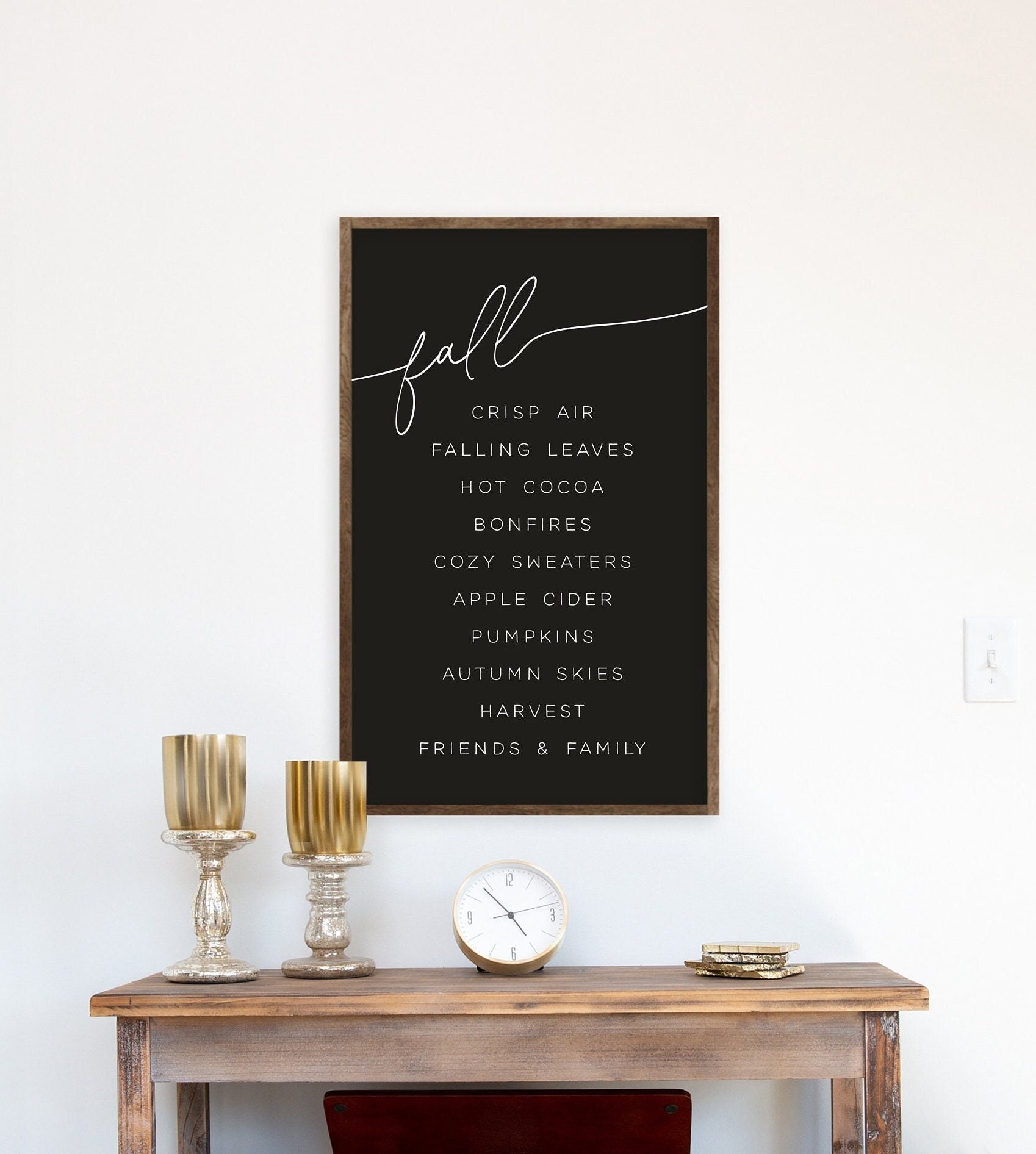 Fall Wood Signs Autumn Decor Fall Wall Art Fall Family - Etsy